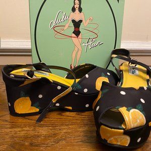 Unique Vintage | Shoes | Luluhun Lemon Platform Wedge | Poshmark